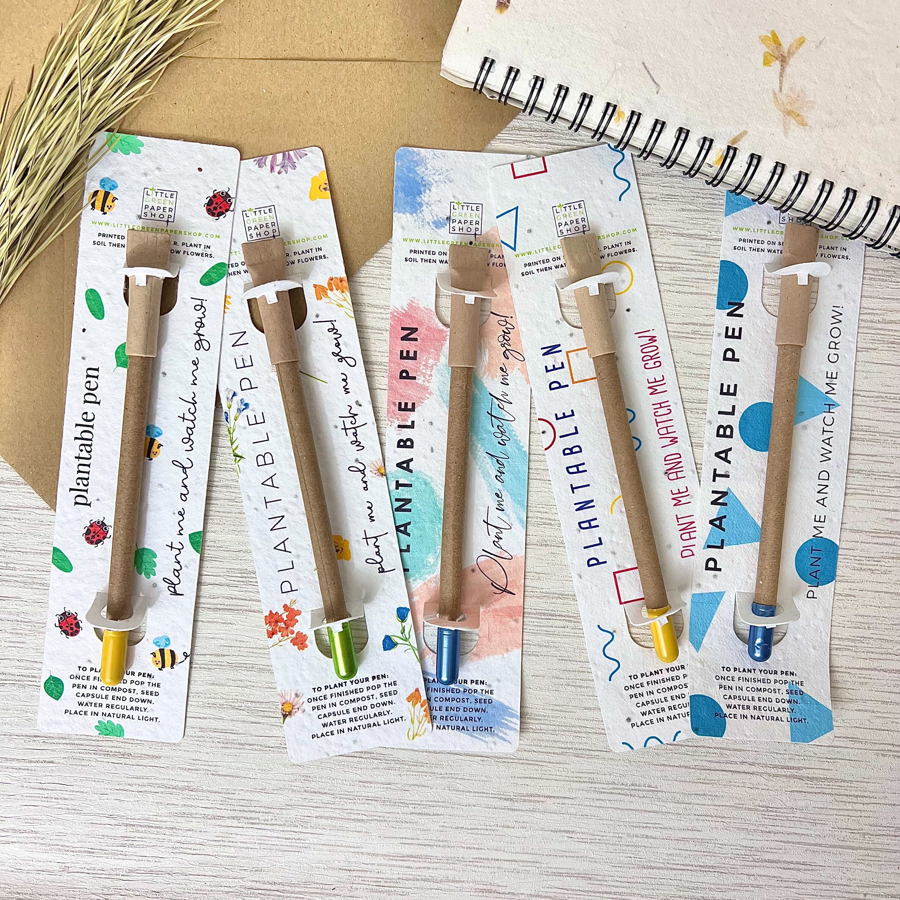 Plantable Pens with Seeds - Write Plant and Grow Little Green Gifts
